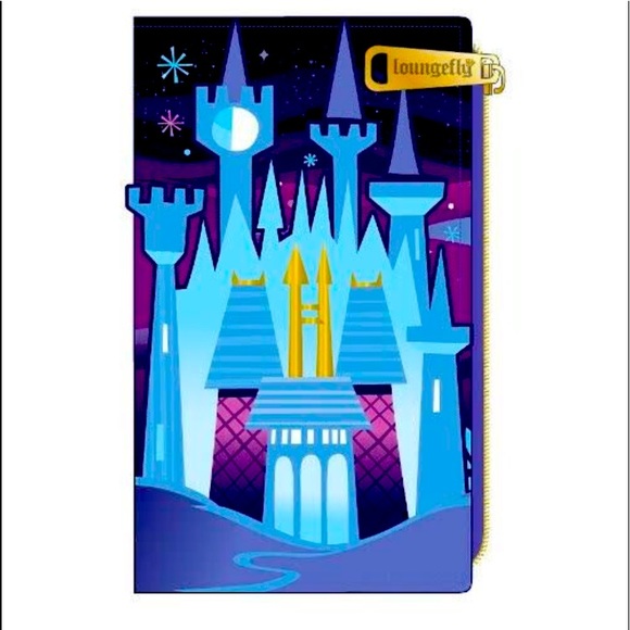 Disney | Bags | Loungefly Last One Disney Cinderella Castle Flap Wallet ...